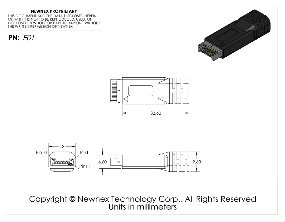 USB C Panel Mount Cable Supports USB 3.2, Power Delivery and Display