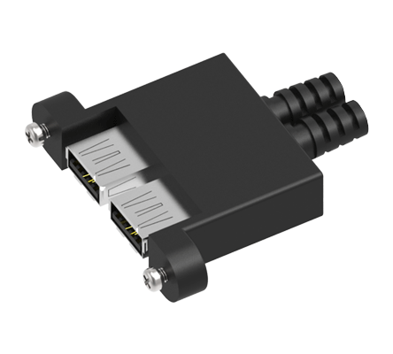 Panel Mount USB Cables, Secure USB 2.0 Integration