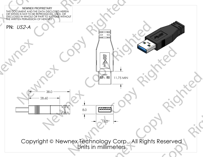 USB 3.0 USB-A to USB-A Cable: High-Speed Data for USB Debugging & More