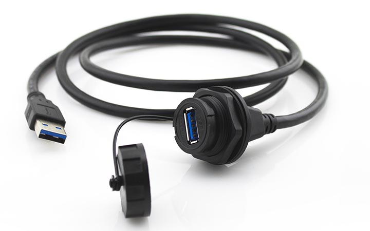 IP67 USB 3.0 Waterproof Cable Connections Systems