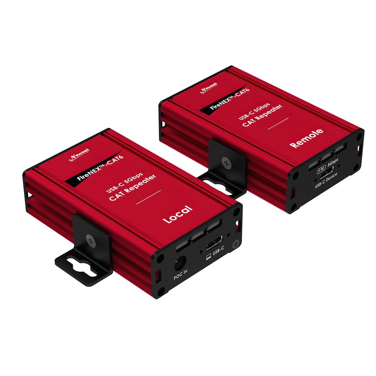 USB-C Extender for 5Gbps Data & 27W Power over CAT Ethernet Cable