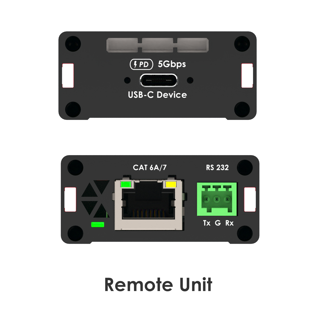 USB-C Extender for 5Gbps Data & 27W Power over CAT Ethernet Cable